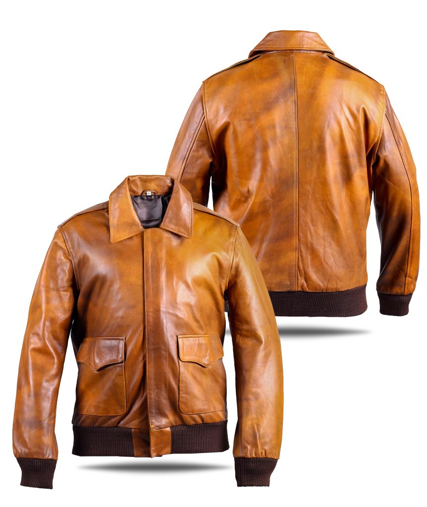 A2 AVIATOR TAN BOMBER LEATHER JACKET – Pakistani Leather Products